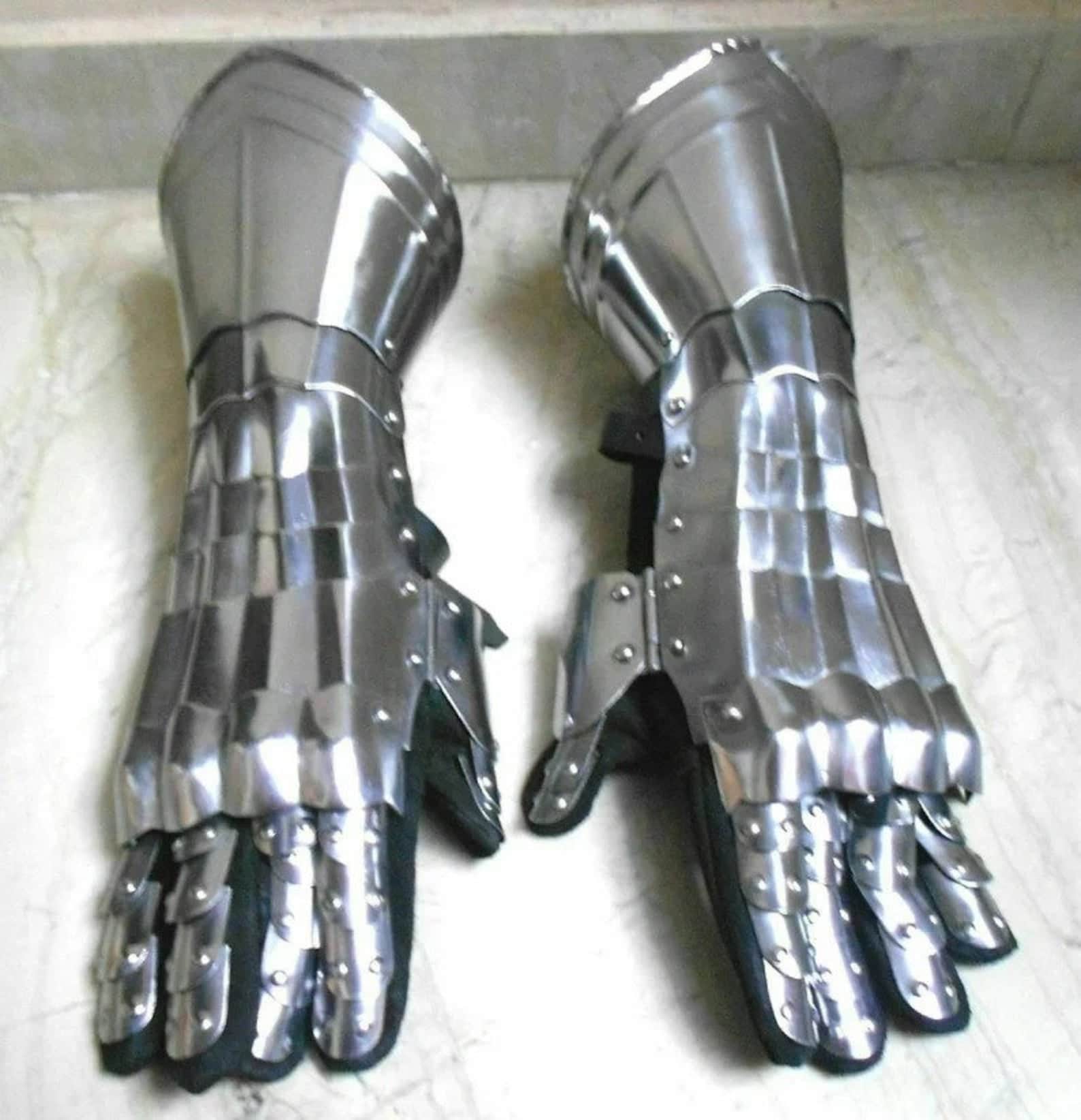 Medieval Armor Gloves : Medieval Steel Knight Gauntlet Armor, Fully ...