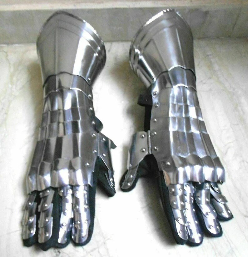 Medieval Armor Gloves : Medieval Steel Knight Gauntlet Armor, Fully ...