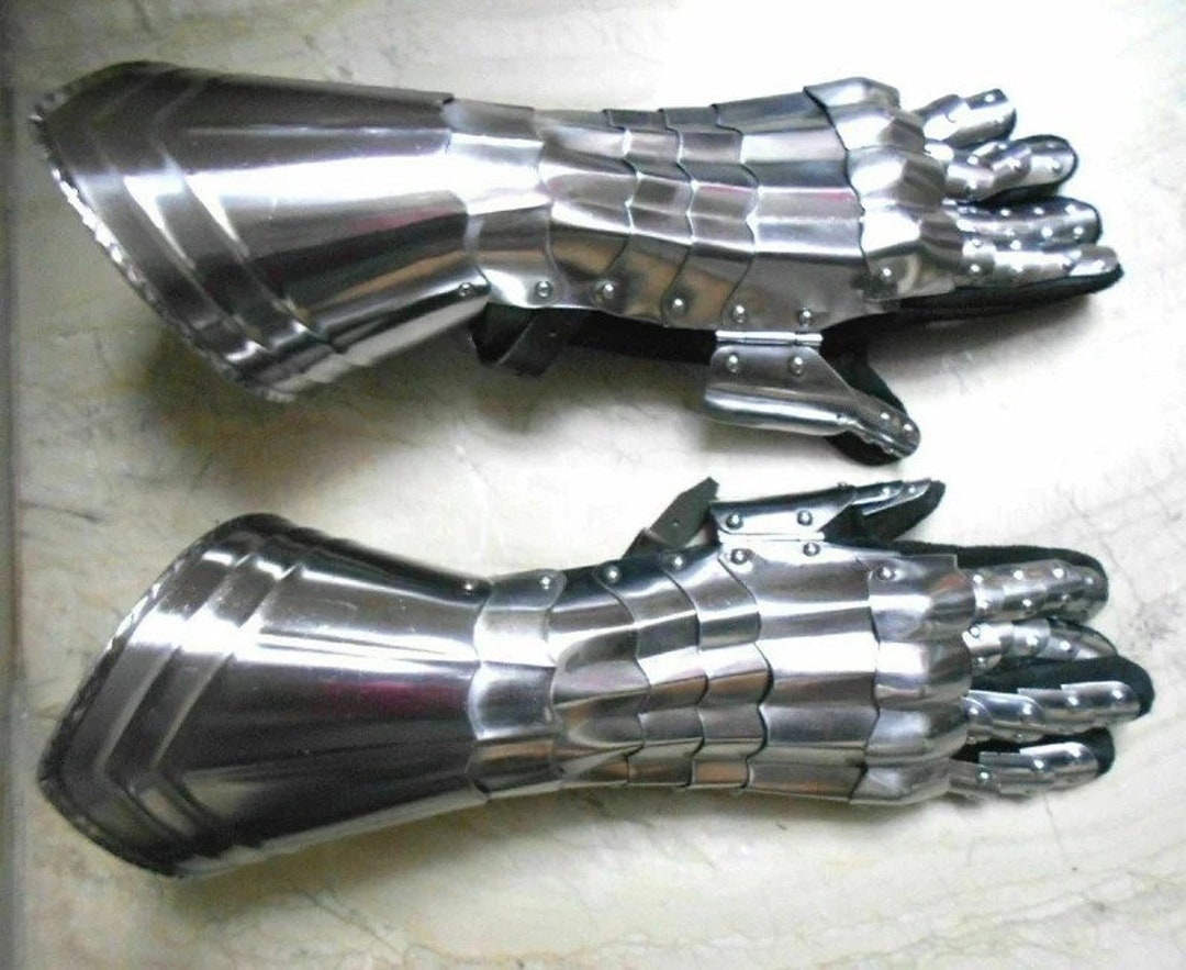 Medieval Armor Gloves : Medieval Steel Knight Gauntlet Armor, Fully ...