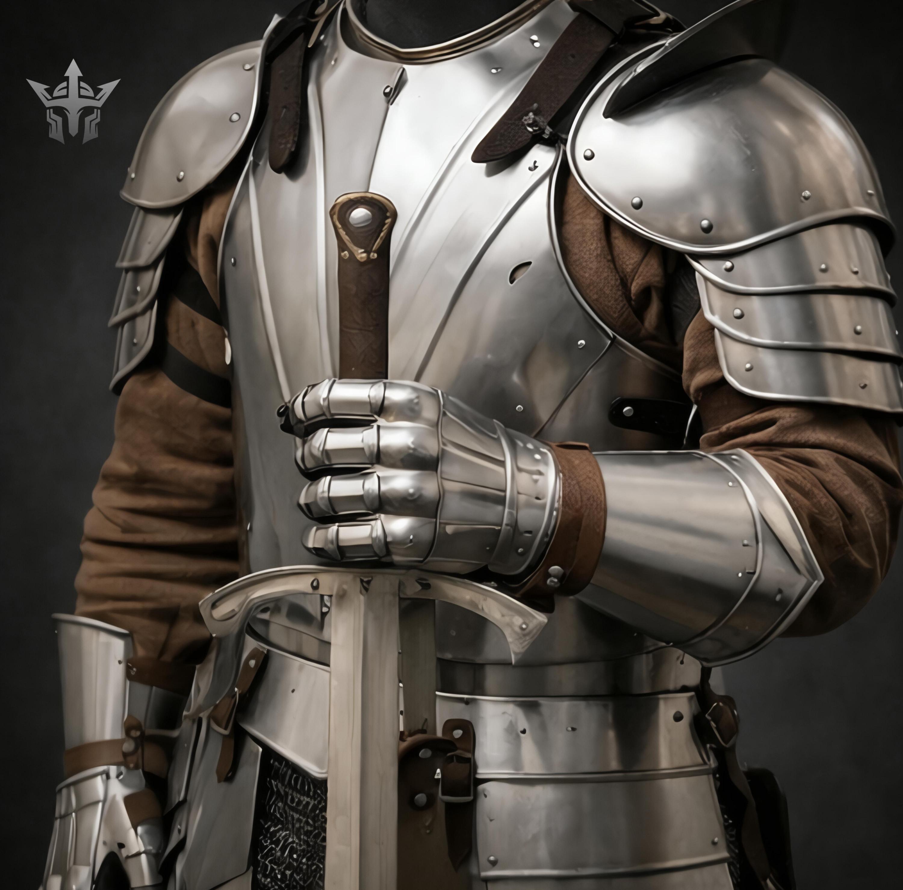 Handmade Steel Knight Armor | Full Torso Cuirass, Pauldrons | LARP ...