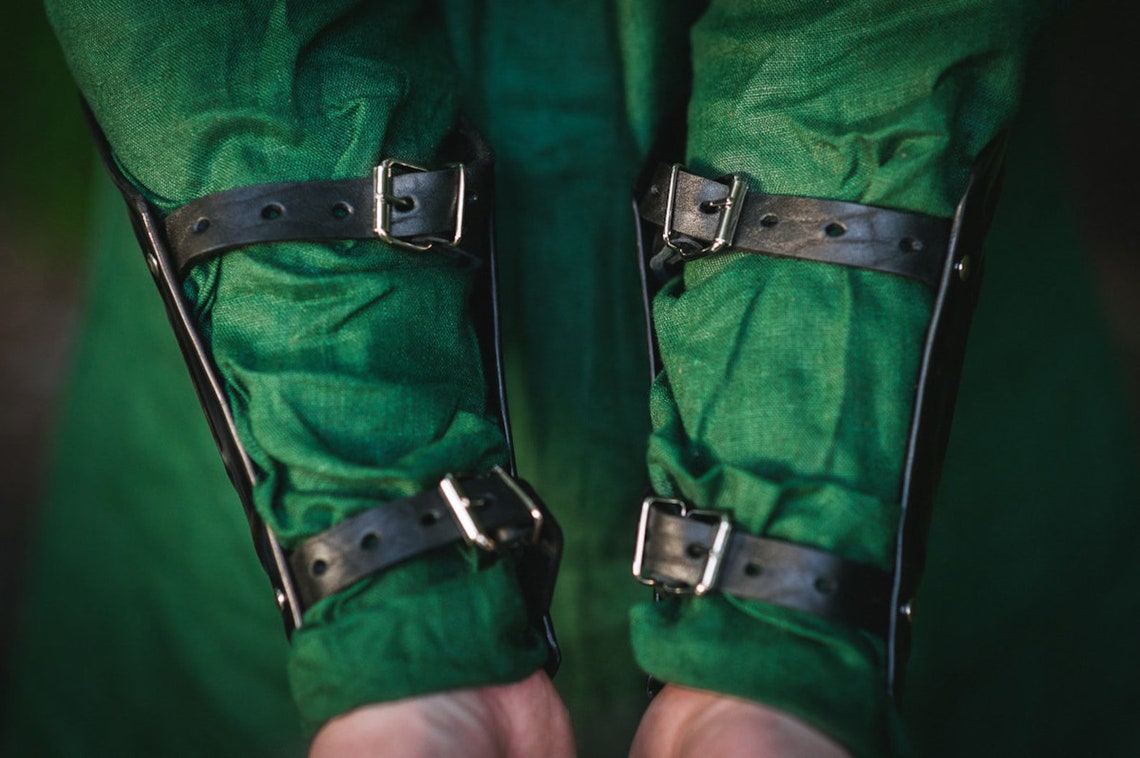 Medieval Knight Warrior Pair of Bracers Arm Larp Armor for - Etsy