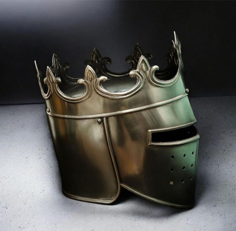 Medieval Queen/king Crown Helmet – Wearable Steel Armor for Cosplay ...