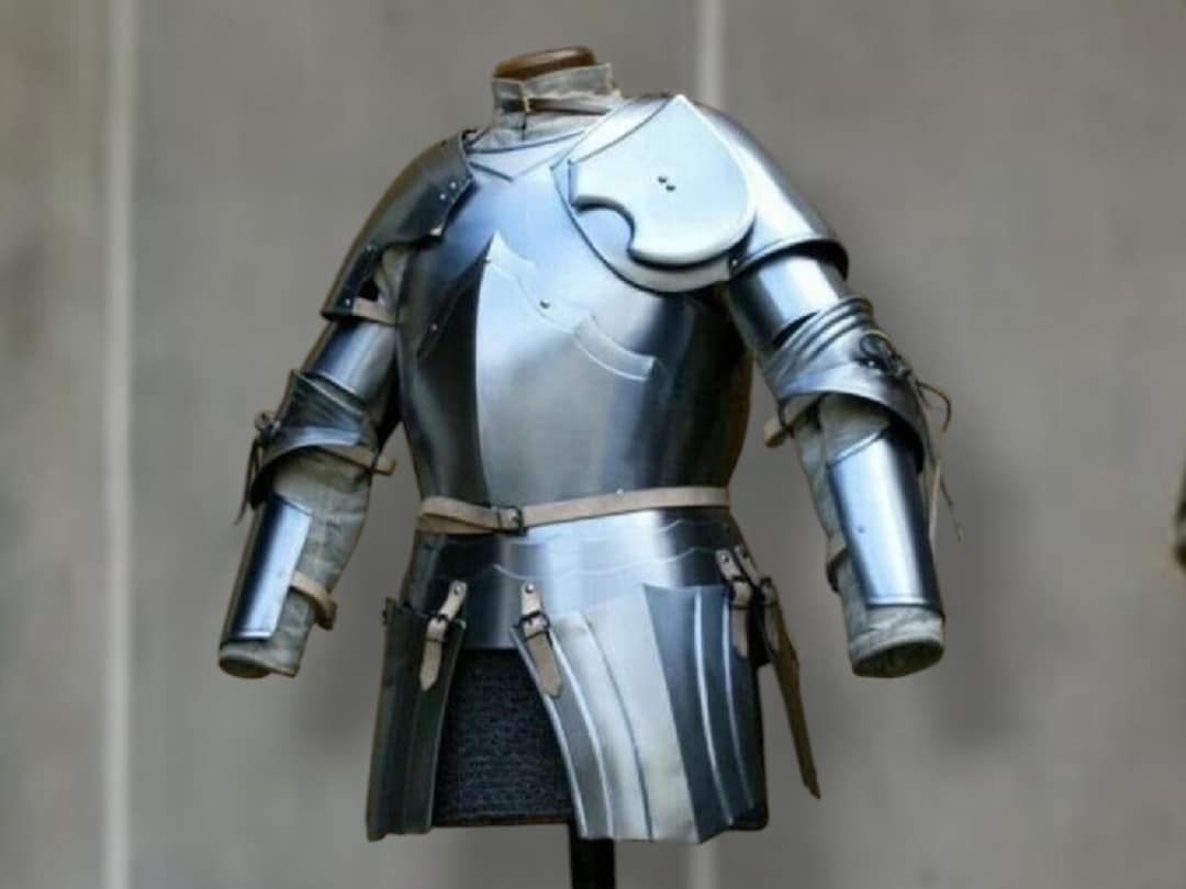 Medieval Knight Half Armour Suit | Handmade Steel & Leather Armor ...