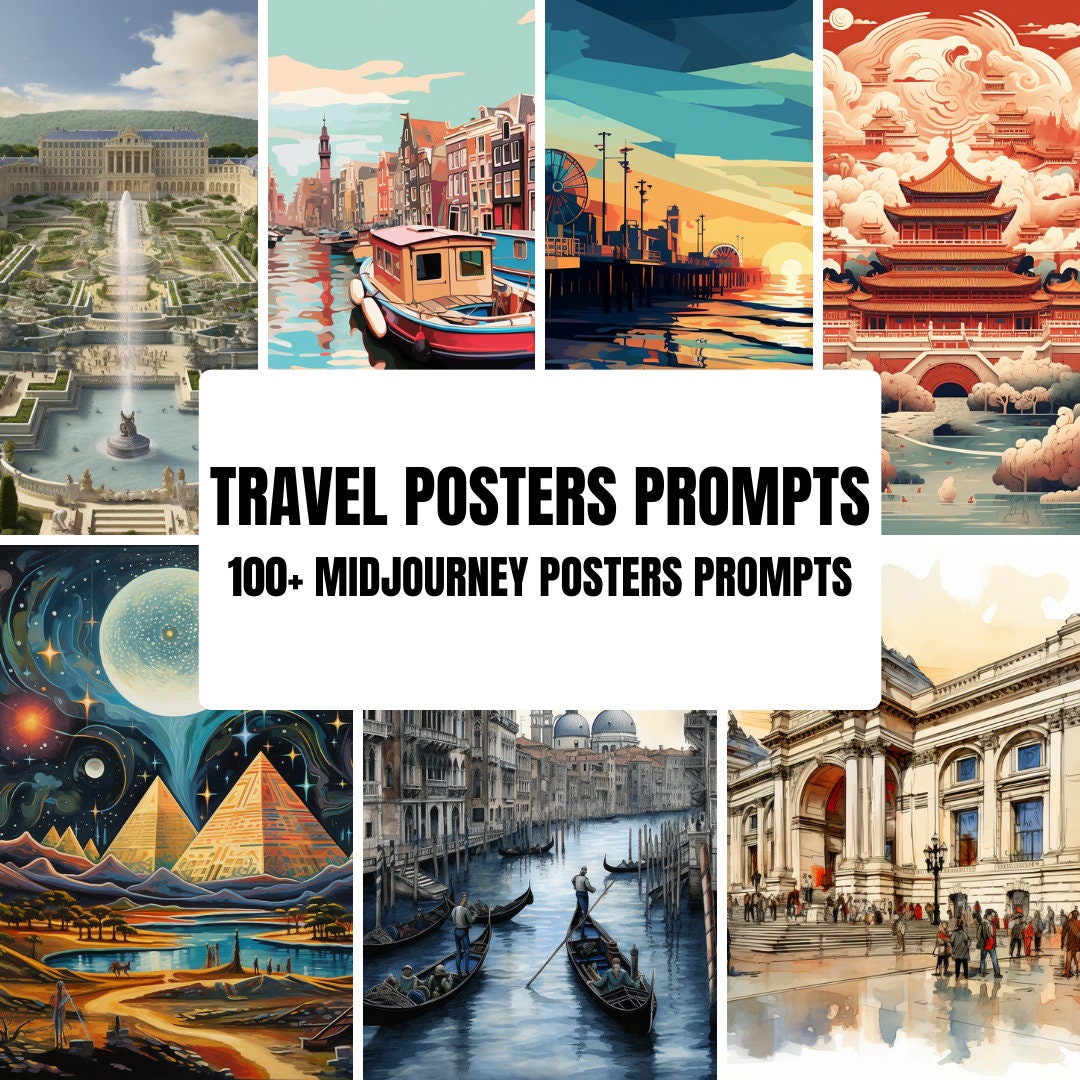 Midjourney Travel Posters Prompts, Midjourney Prompts, AI Art, AI ...