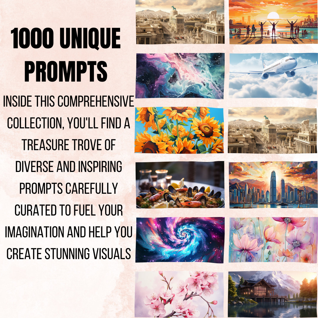 1000 Midjourney Prompts Ai Art Midjourney Prompt Midjourney - Etsy