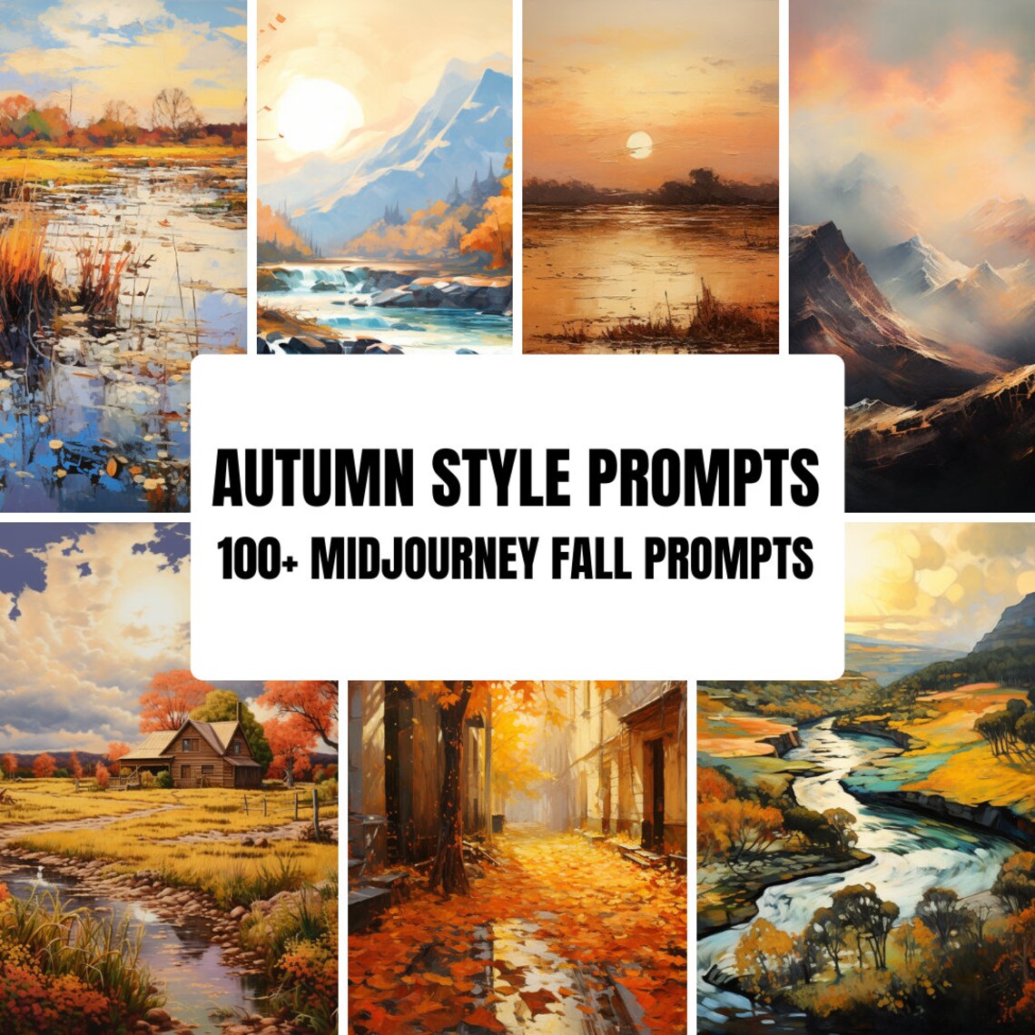 Midjourney Autumn Style Prompts, Midjoruney Prompts, Ai Art, Digital ...