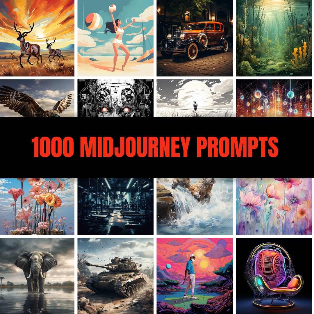 1000 Midjourney Prompts, Ai Art, Midjourney Prompt, Midjourney AI Art ...