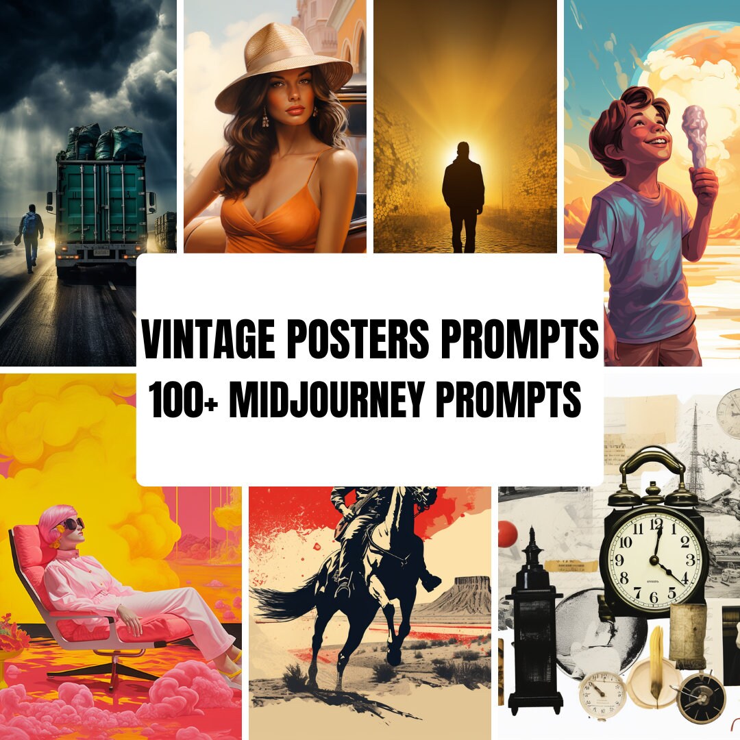 Vintage Posters Midjourney Prompts, AI Art, Retro Posters Prompts ...