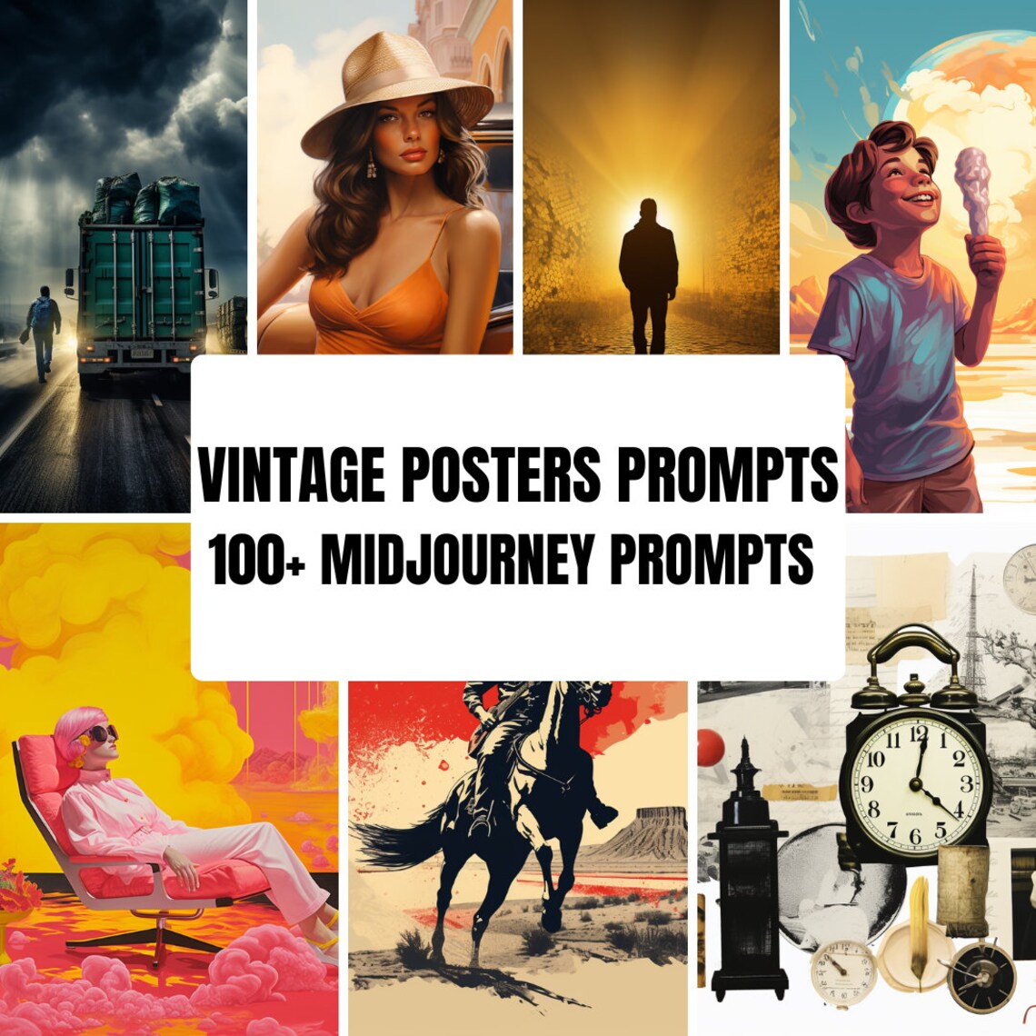 Vintage Posters Midjourney Prompts, AI Art, Retro Posters Prompts ...