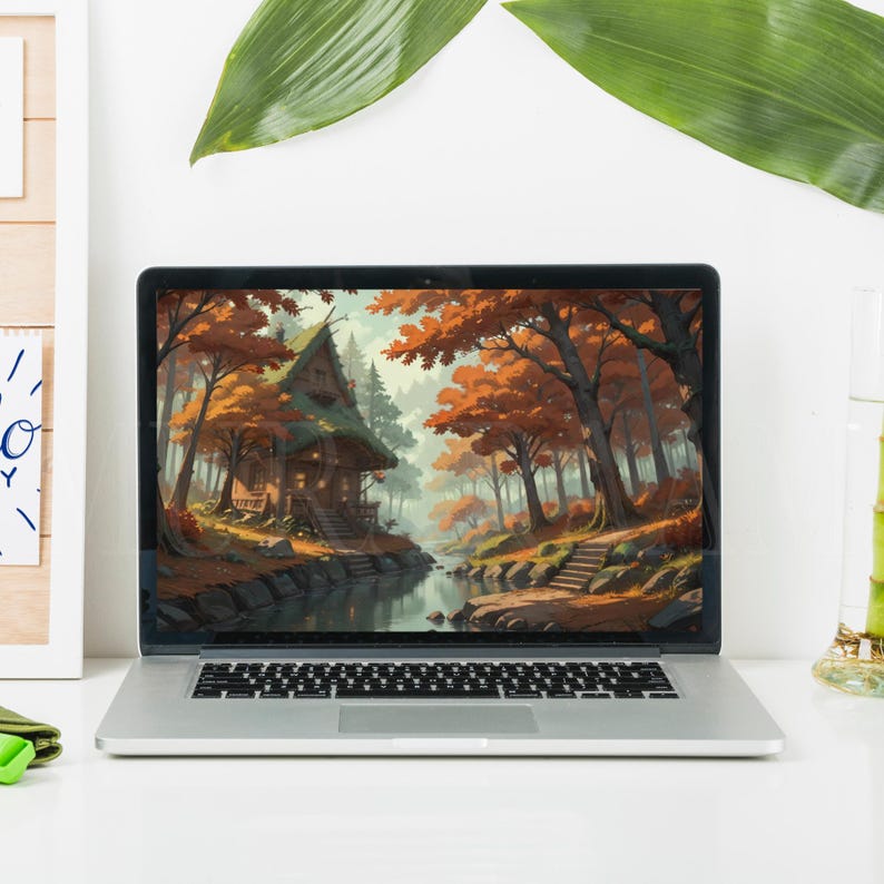 Cozy Autumn Fall Lofi Forest Wallpapers River Landscape Aesthetic ...