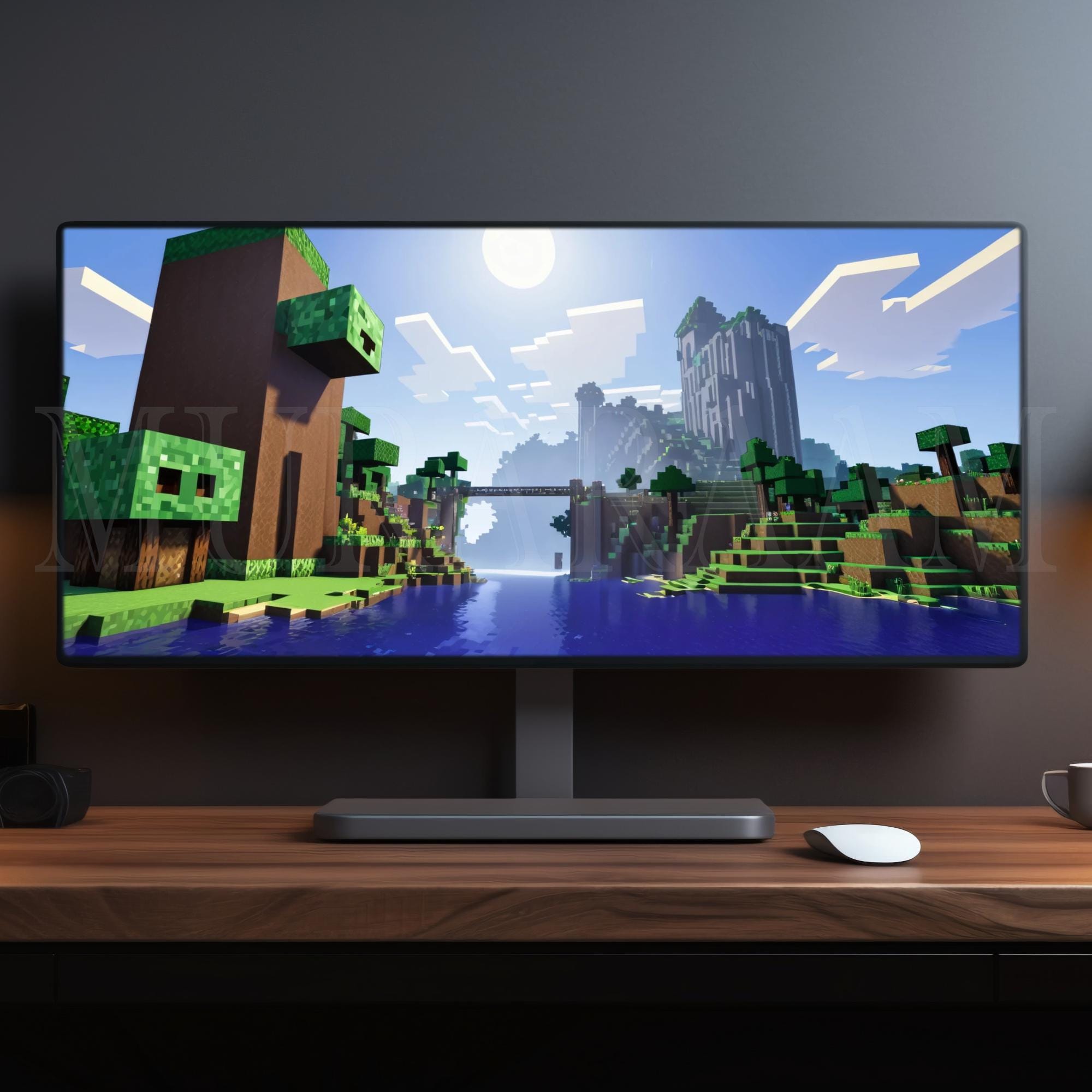 Minecraft Ultrawide Desktop Wallpaper, 30 Landscape Screens (digital ...
