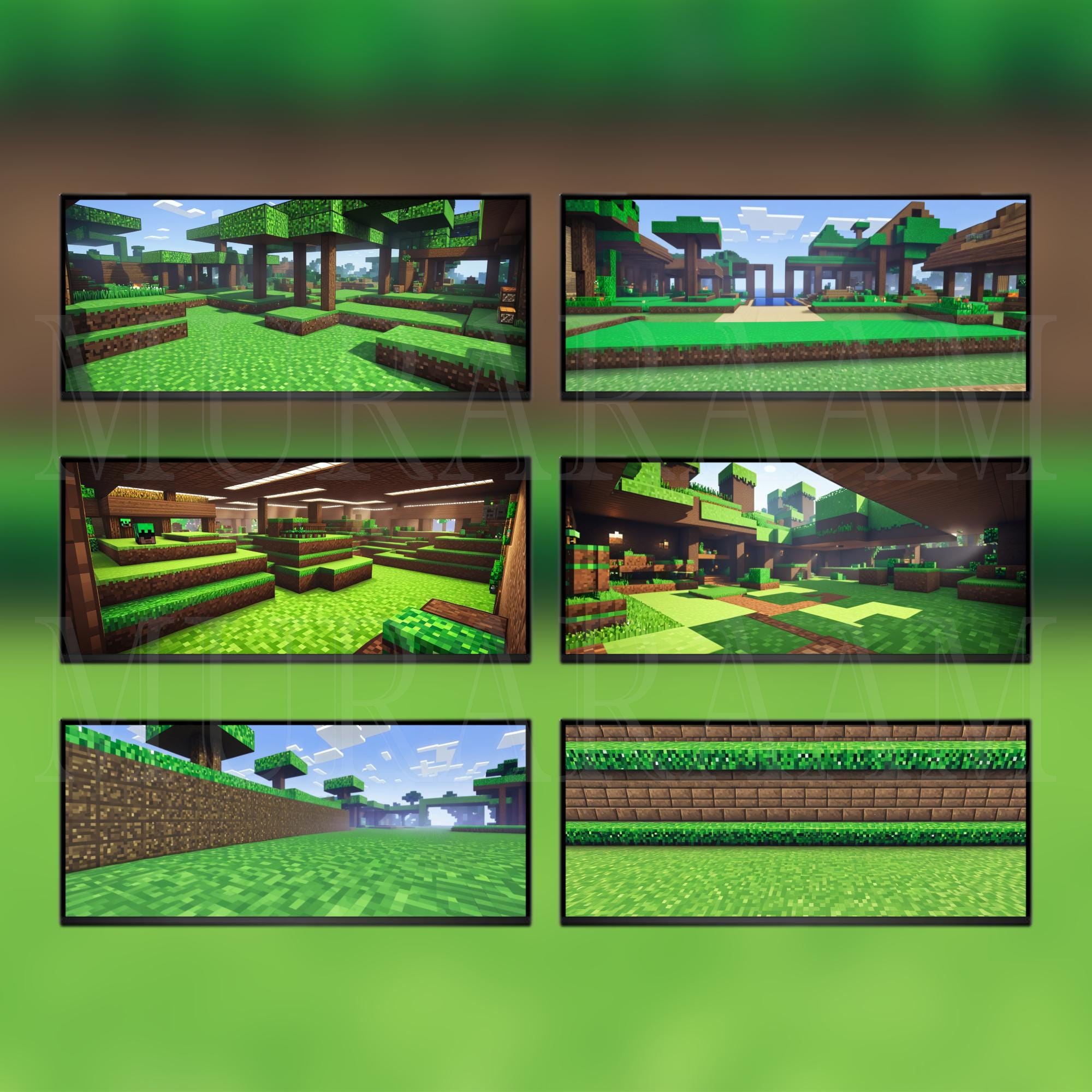 Minecraft Ultrawide Desktop Wallpaper, 30 Landscape Screens (digital ...