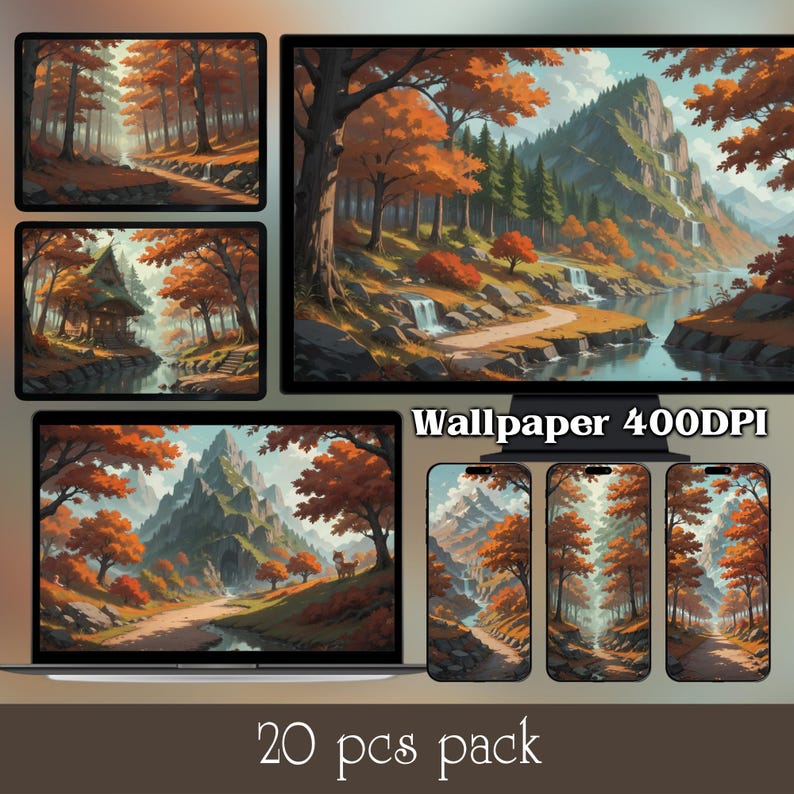 Cozy Autumn Fall Lofi Forest Wallpapers River Landscape Aesthetic ...