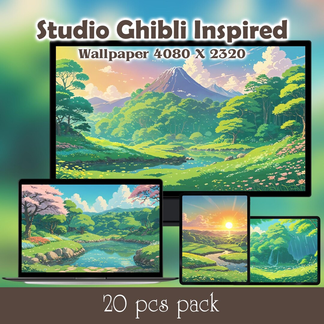 Lofi Spring Landscapes Wallpaper Studio Ghibli Inspired Desktop ...
