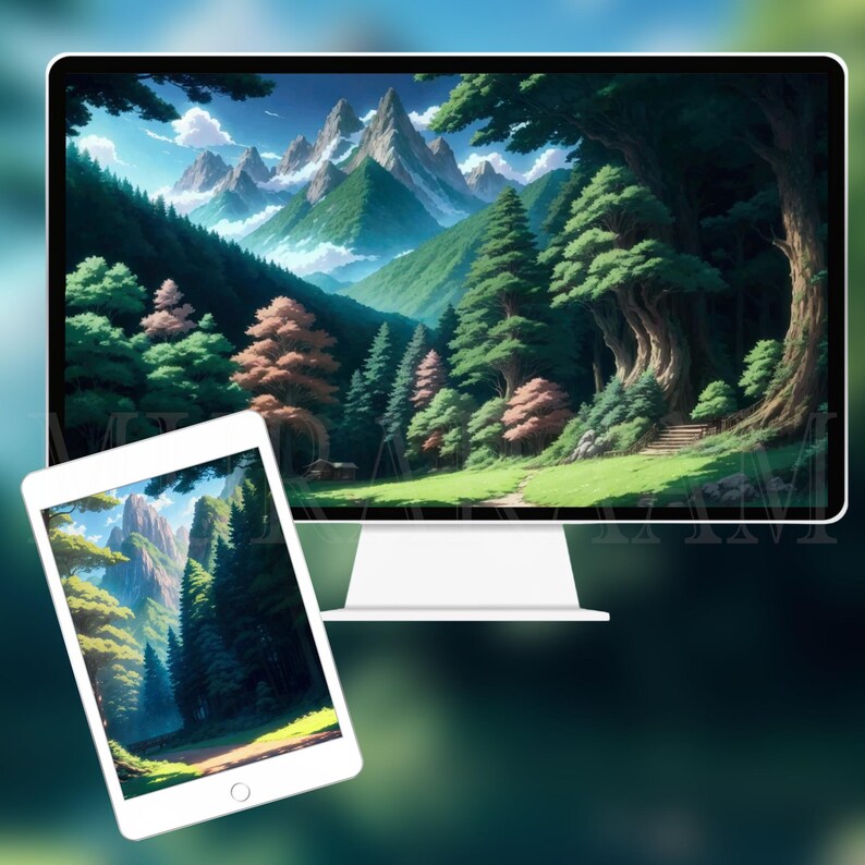 Studio Ghibli Inspired Landscapes Desktop Wallpaper Laptop Wallpaper ...