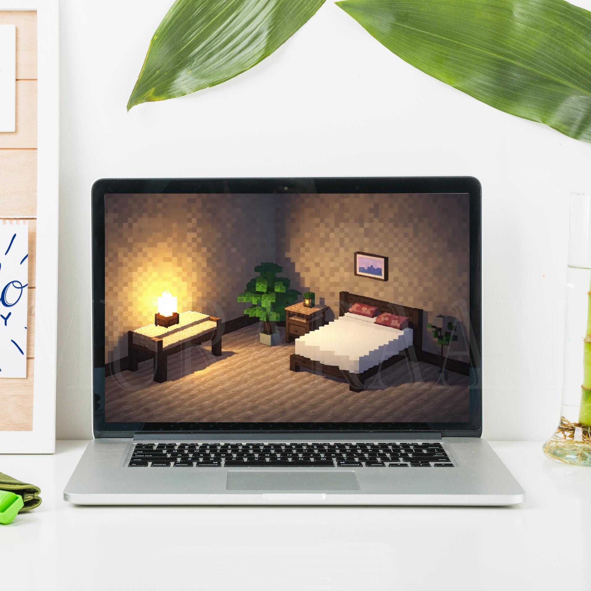 Minecraft Inspired Desktop Wallpaper Blocks Screens Pack Laptop ...