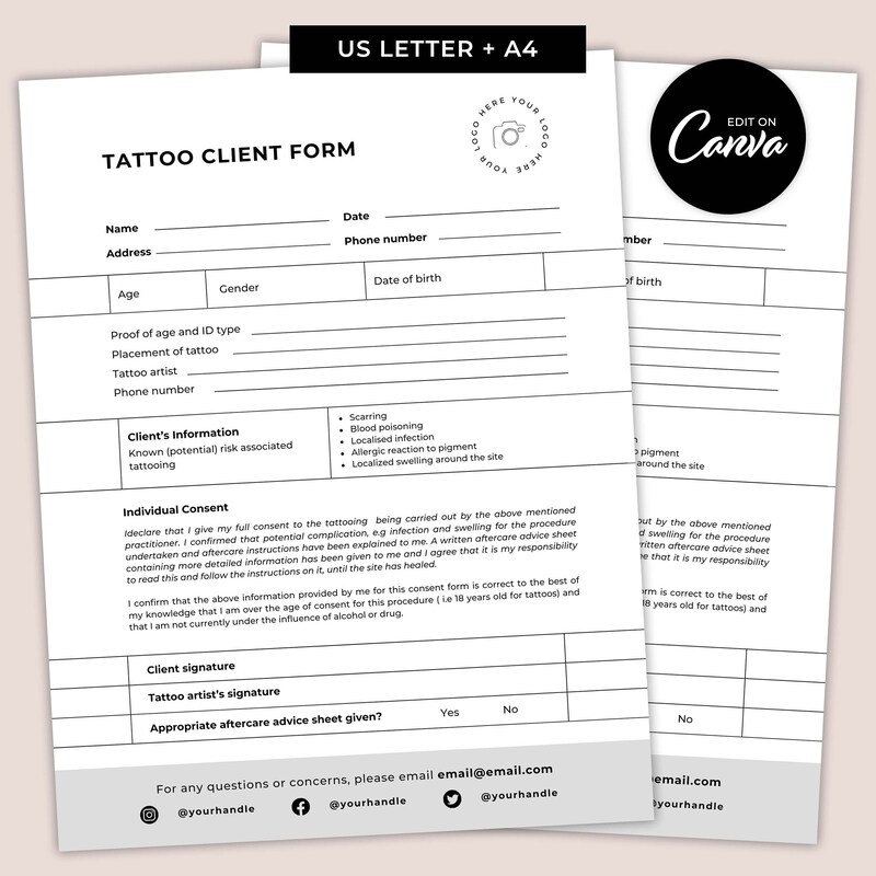 Simple Tattoo - Etsy