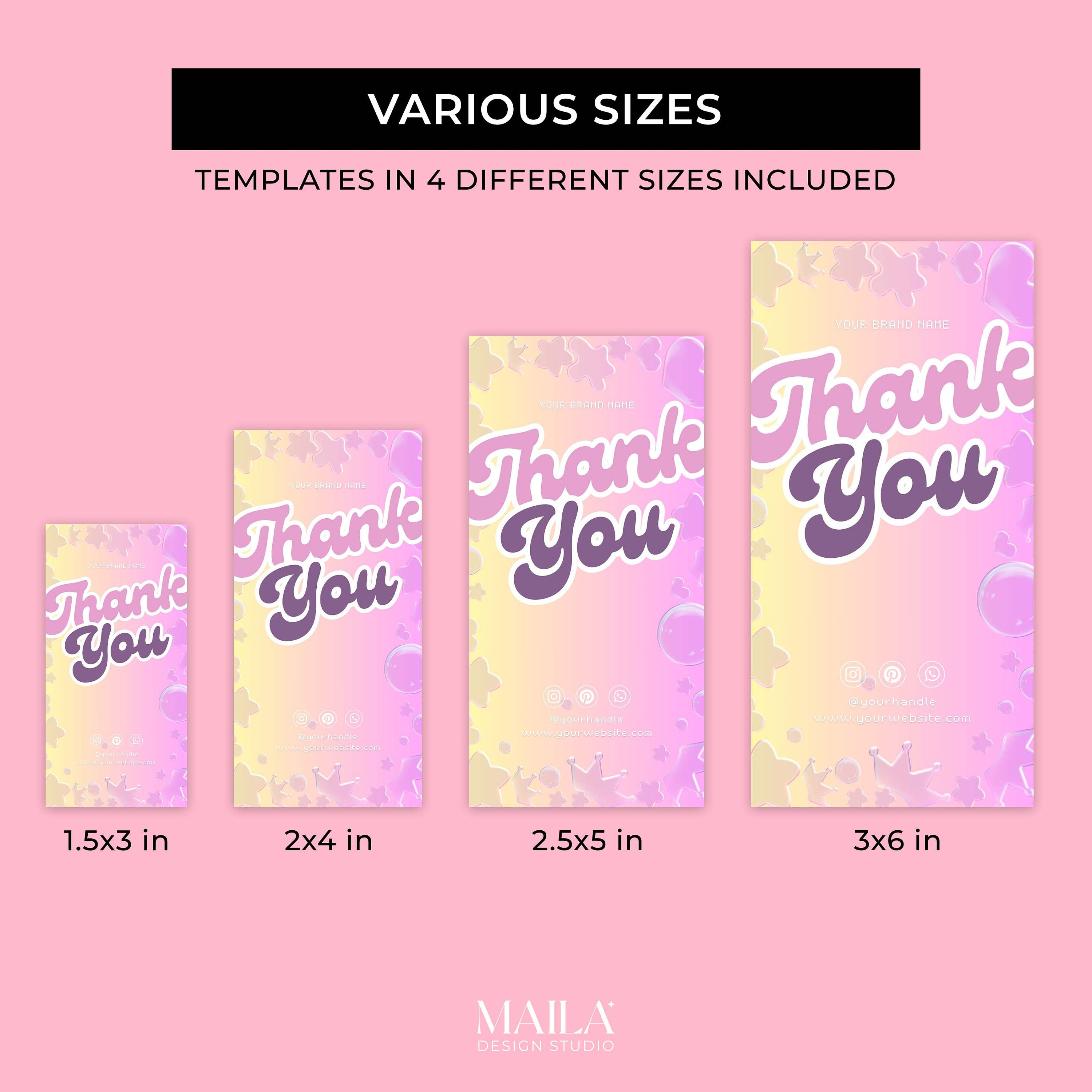 Box Seal Sticker Template - Easy to Edit Canva Templates - Editable ...