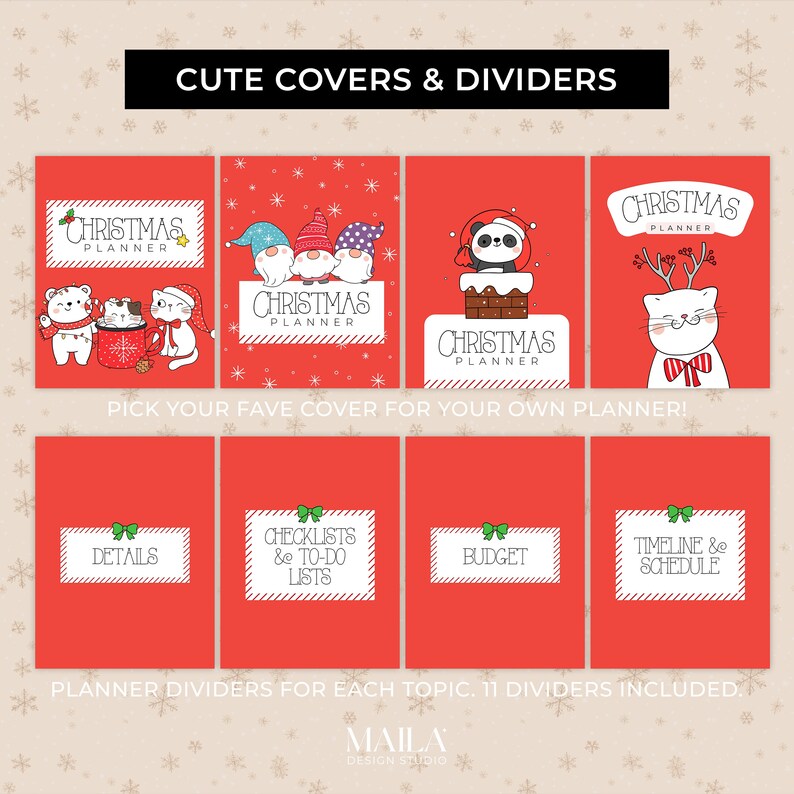 Christmas Planner Mega Bundle With Covers and Dividers - Ready to Print ...