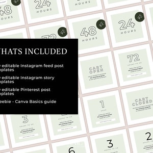 120 Countdown Product Launch Social Media Posts Easy to Edit Canva ...