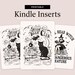 Printable Kindle Cover Inserts Kindle E-reader Paper Insert for Clear ...
