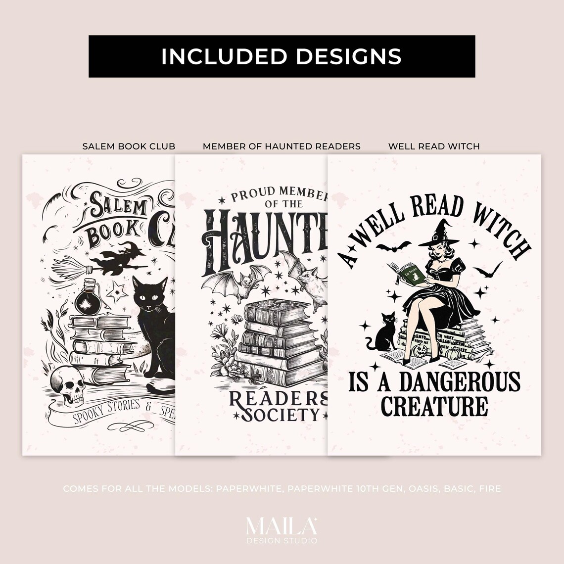 Printable Kindle Cover Inserts - Kindle E-reader Paper Insert - DIY ...