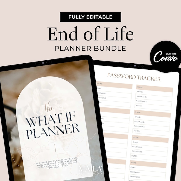 Editable Life Planner - Etsy
