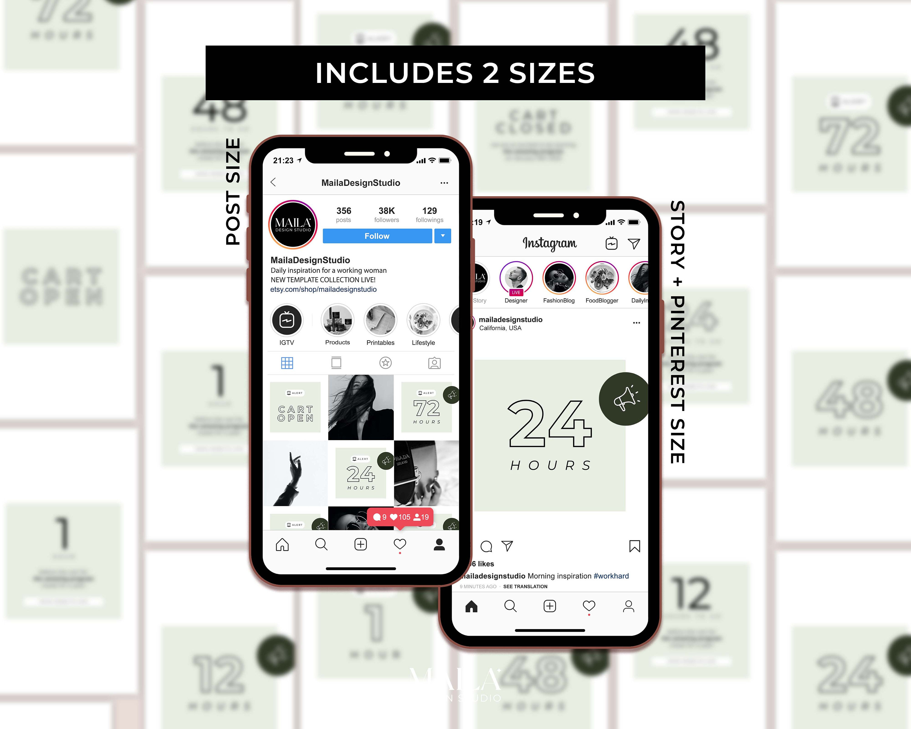 120 Countdown Product Launch Social Media Posts Easy to Edit Canva ...