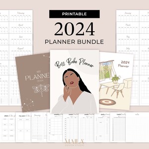 2024 Printable Planner With Extra Covers Ready to Print Minimalistic ...