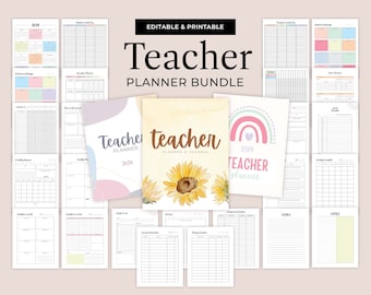 Printable Teacher Planner 2022-2023 Teacher Planner Template - Etsy