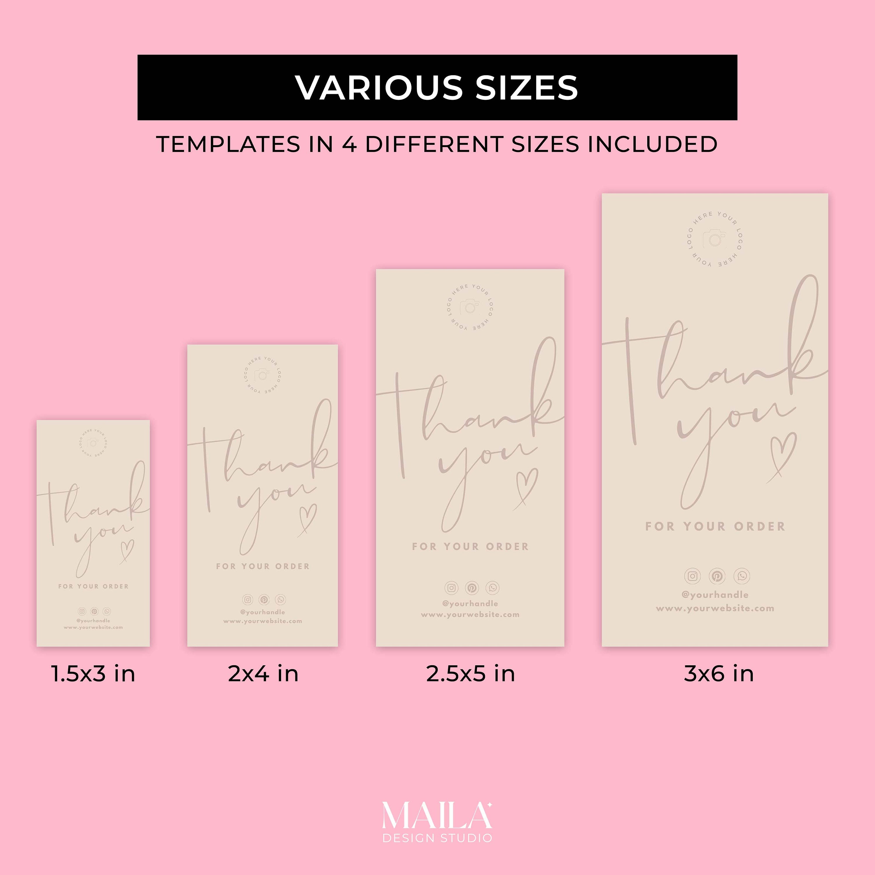 Box Seal Sticker Template - Easy to Edit Canva Templates - Editable ...