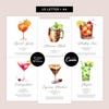 Blank Cocktail Recipe Card: Printable Mixology Template (digital ...