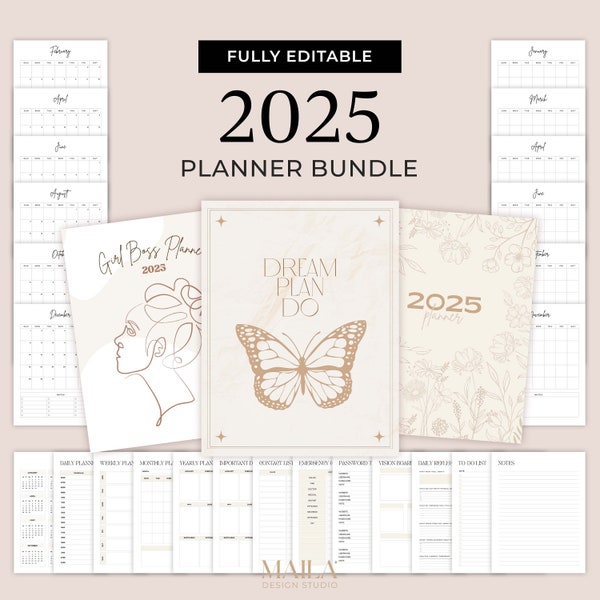 Planner Canva Template - Etsy