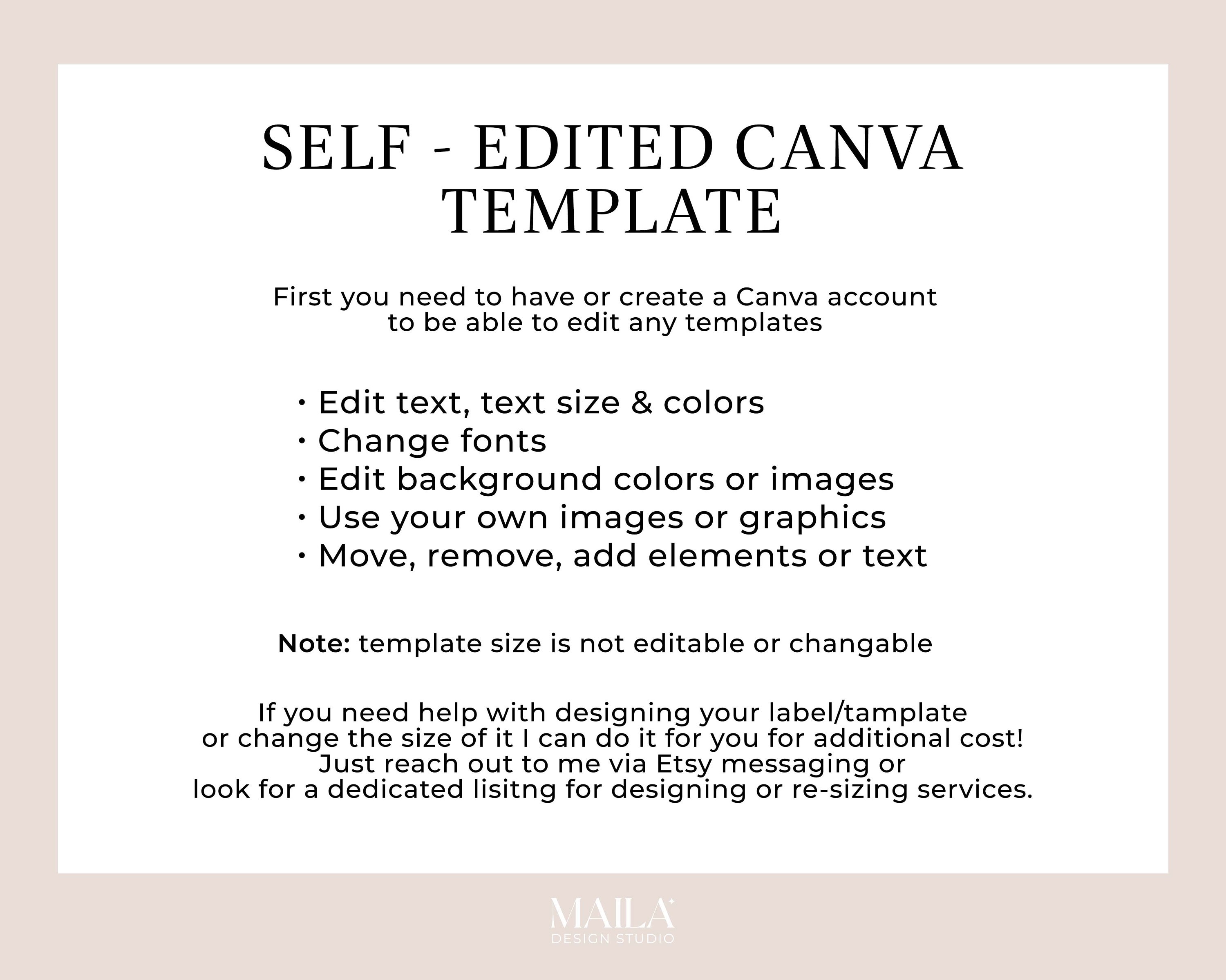 Care Instruction Card Bundle - Easy to Edit Canva Template - DIY 2x3.5 ...