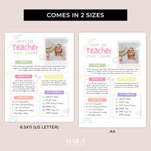 Meet the Teacher Template - Easy to Edit Canva Template - Editable ...
