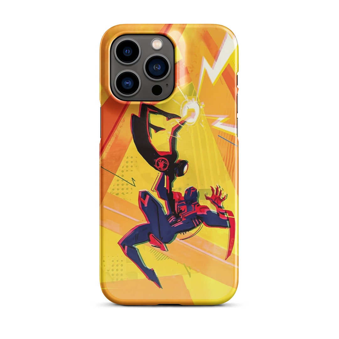Cool Spiderman Miles Morales and Spiderman 2099 Fighting Phone Case ...