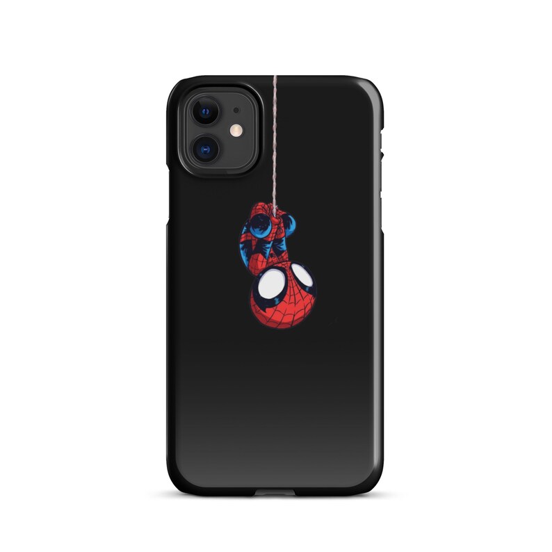 Cute Spiderman Hanging Phone Case iPhone - Etsy