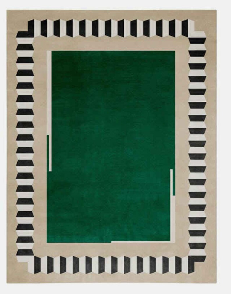 8x10 Living Room Rug Luxury Hand Tufted Modern Rug Handmade 100% Pure ...