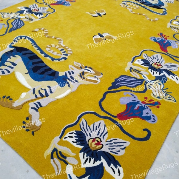 Tiger Rug - Etsy