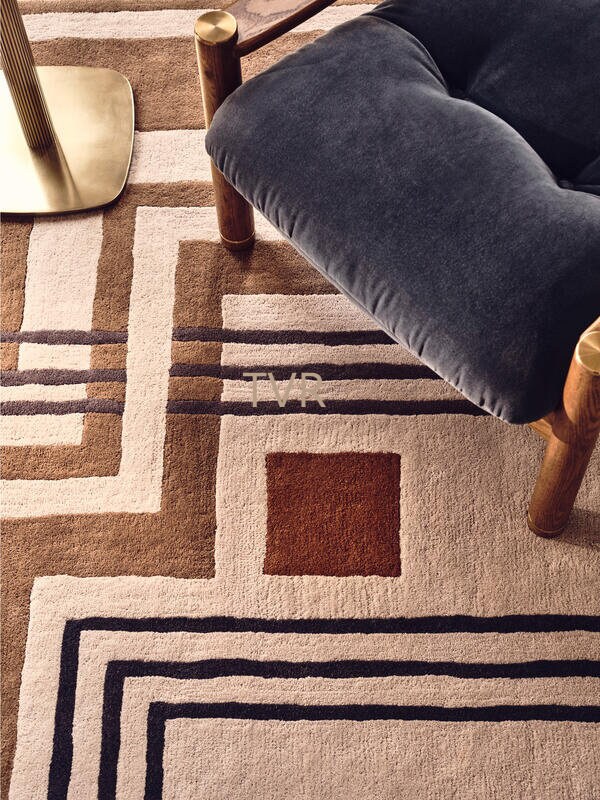 7x10 Beautiful Hand Tufted Modern Rug Handmade Woolen Rug Ivory Taupe ...