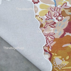 Authentic Aracelli Floral Rug Irregular Shape Hand Tufted Rug Handmade ...