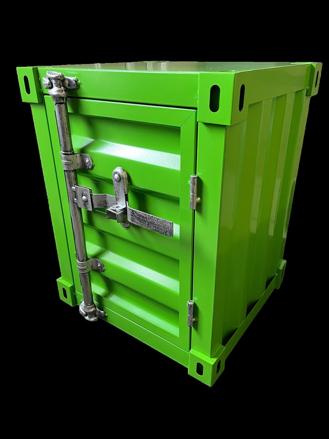 Container Coffee Side Table With Storage Cool Industrial Metal Retro ...