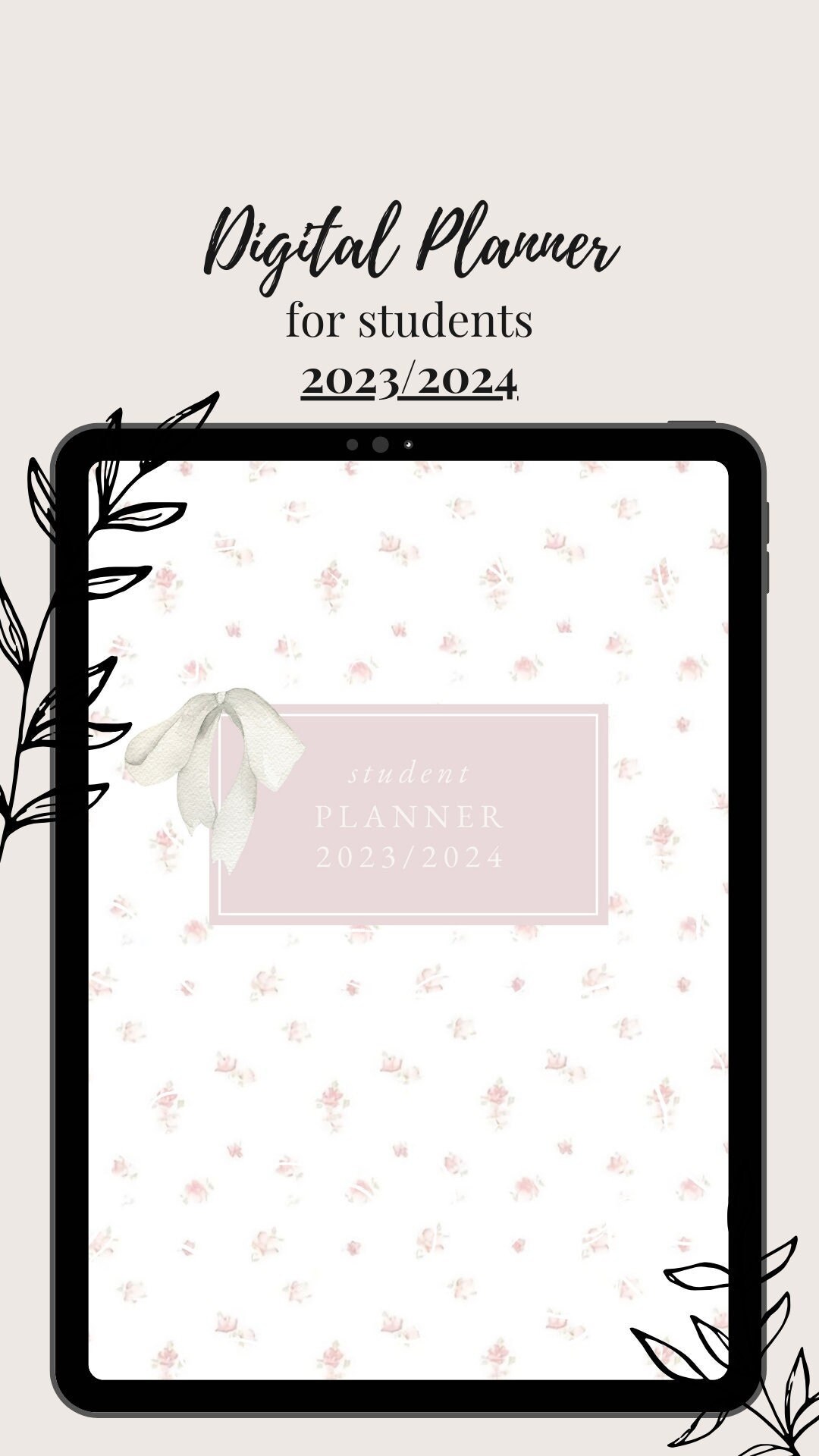 Cute Coquette Student Notebook for School or University - Etsy