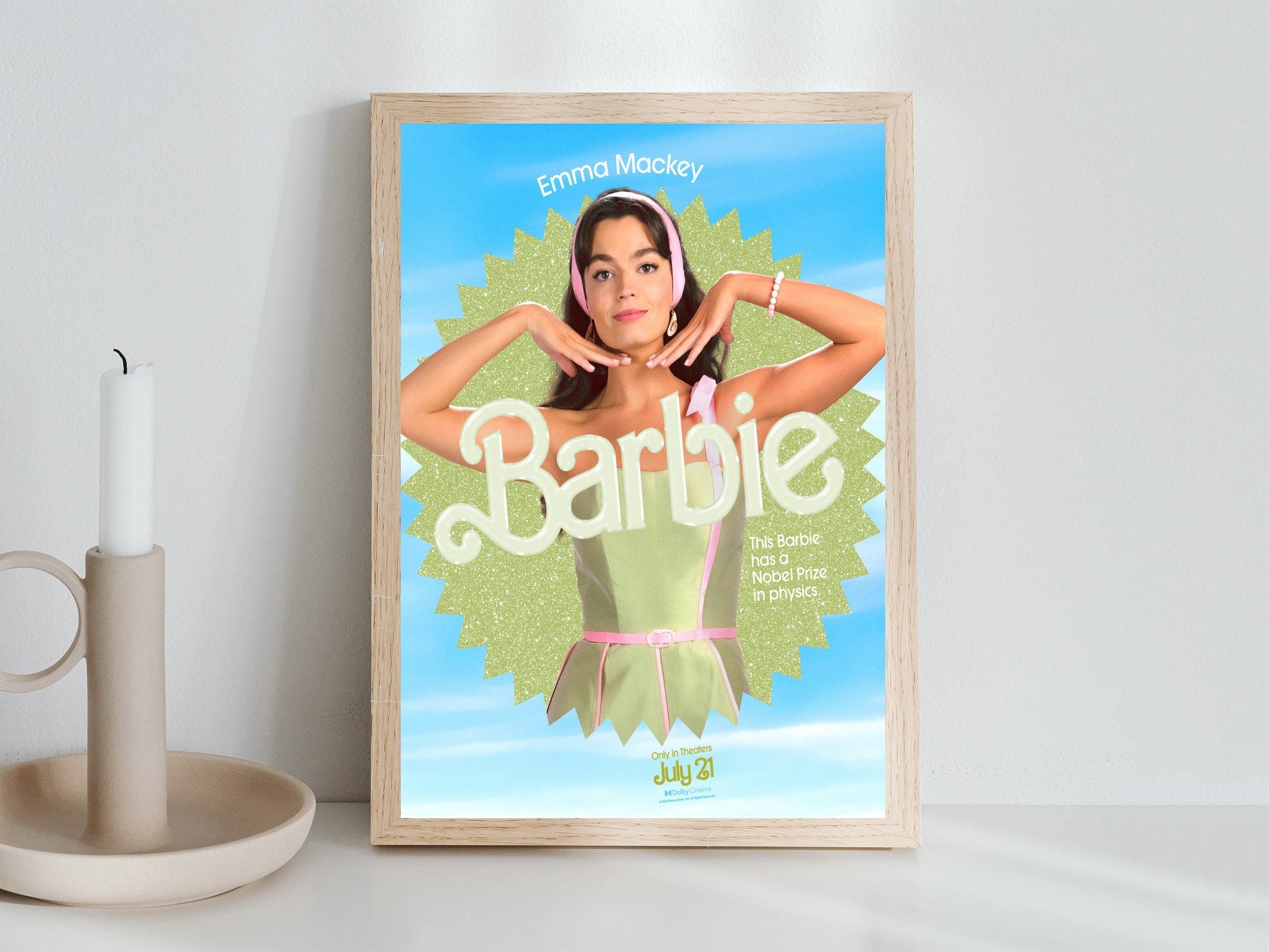 Barbie Movie Poster 2023 Film | Silk Fabric Cloth Prints Poster