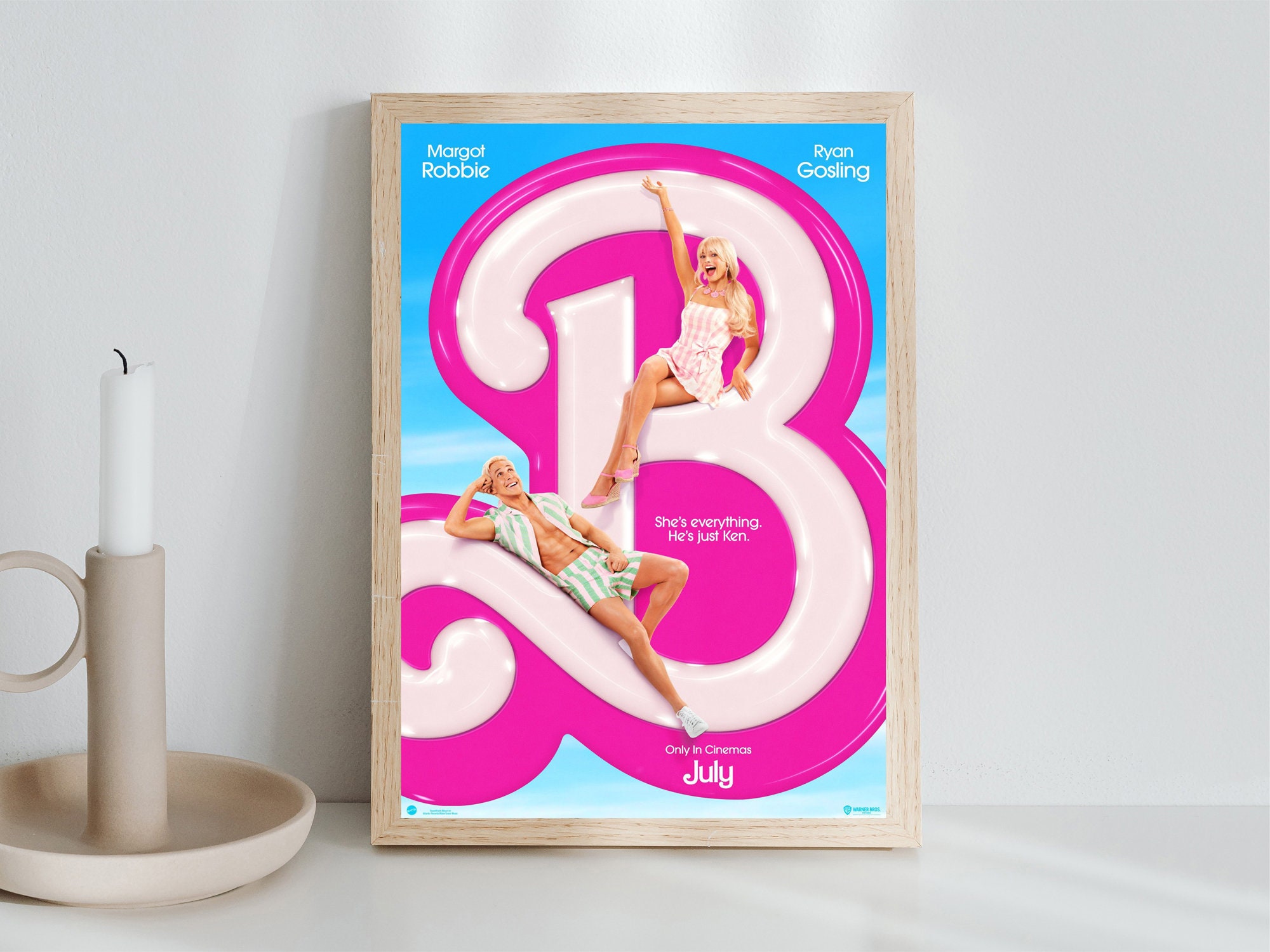 Barbie Movie Poster 2023 Film | Silk Fabric Cloth Prints Poster