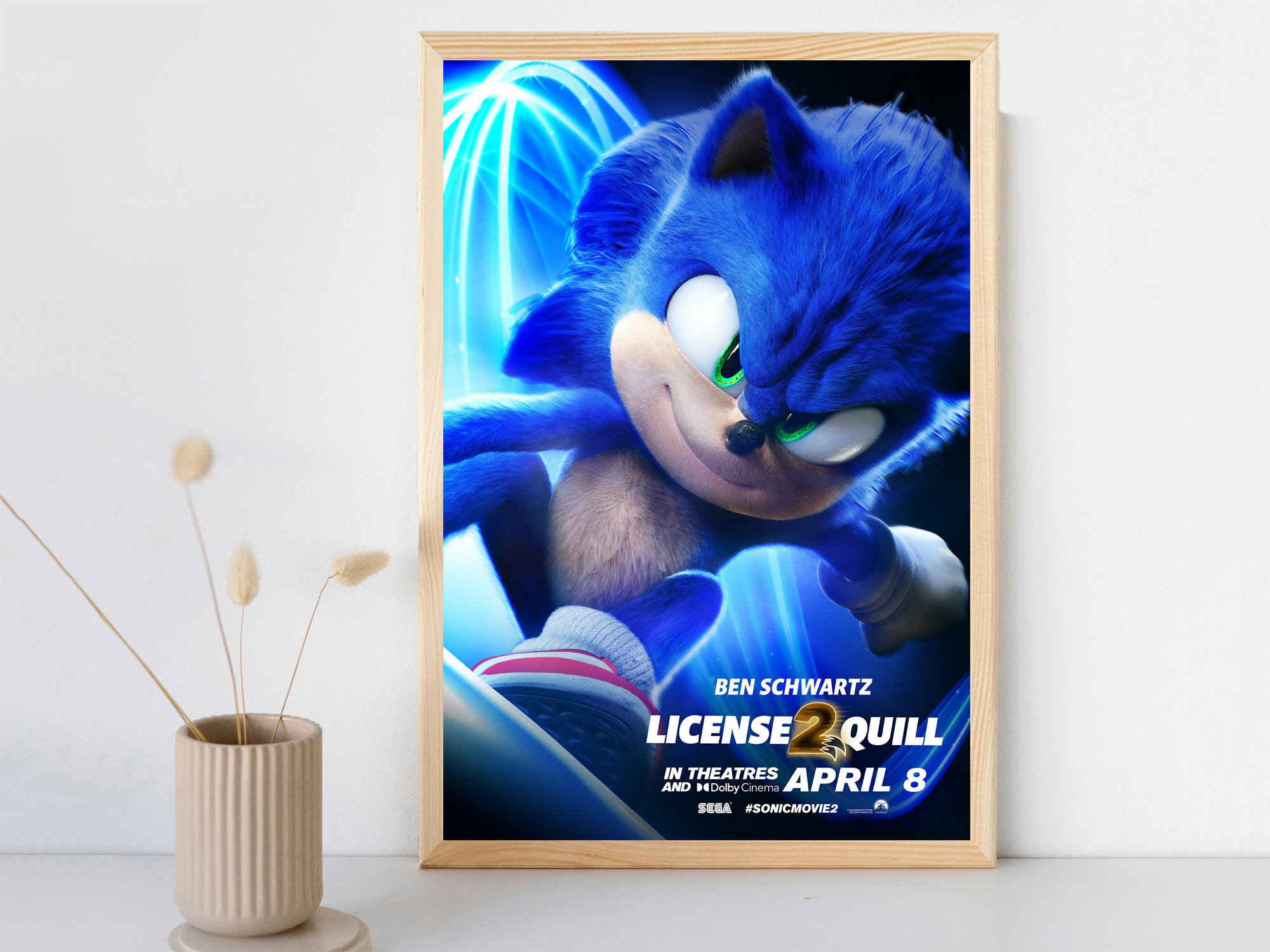 Sonic the Hedgehog 2 Movie Poster, 2023 Film Poster sold by Quelea ...