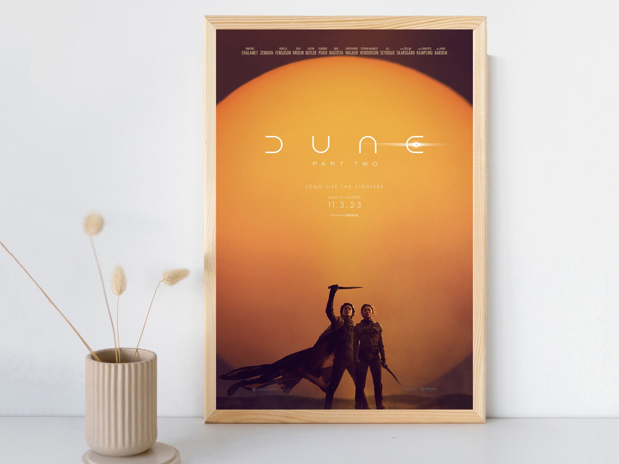 Dune 2 Poster, Dune Part Two Wall Art, Dune Movie Poster sold by Device ...