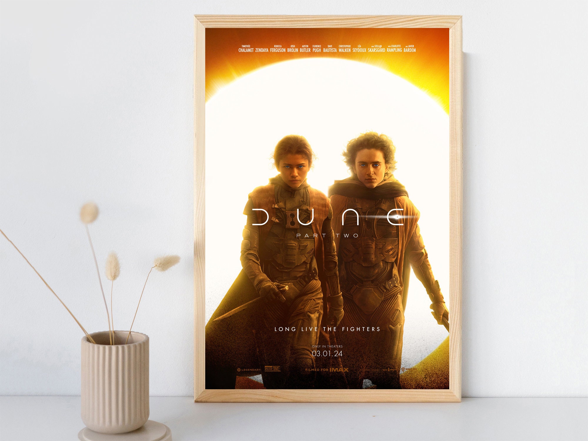 Dune 2 Poster, Dune Part Two Wall Art, Dune Movie Poster sold by Device ...