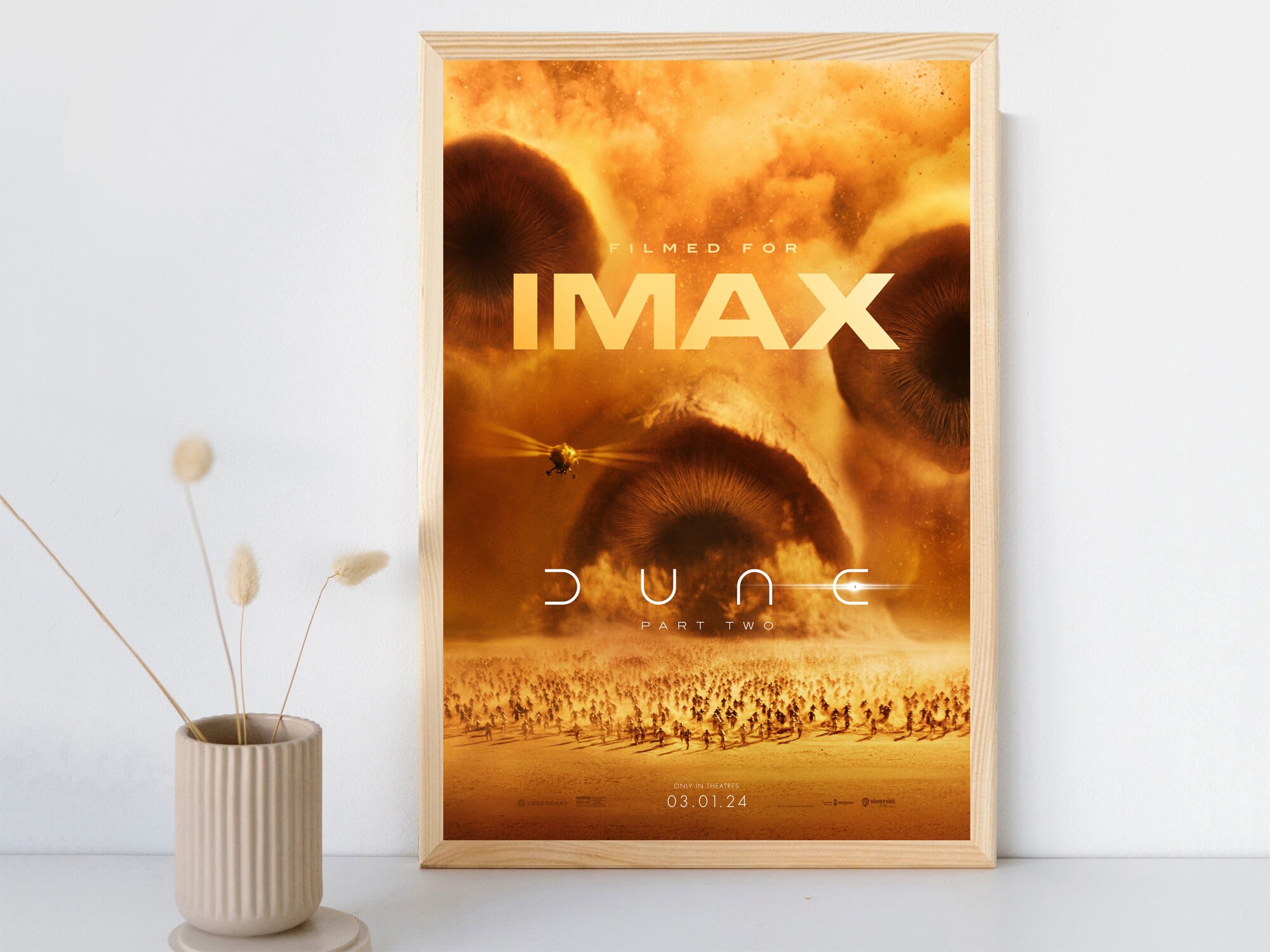 Dune 2 Poster, Dune Part Two Wall Art, Dune Movie Poster sold by Device ...
