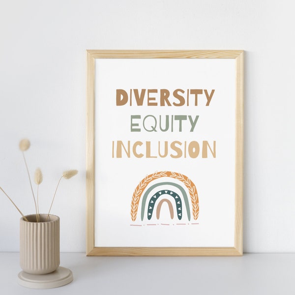 Diversity Equity and Inclusion Posters - Etsy